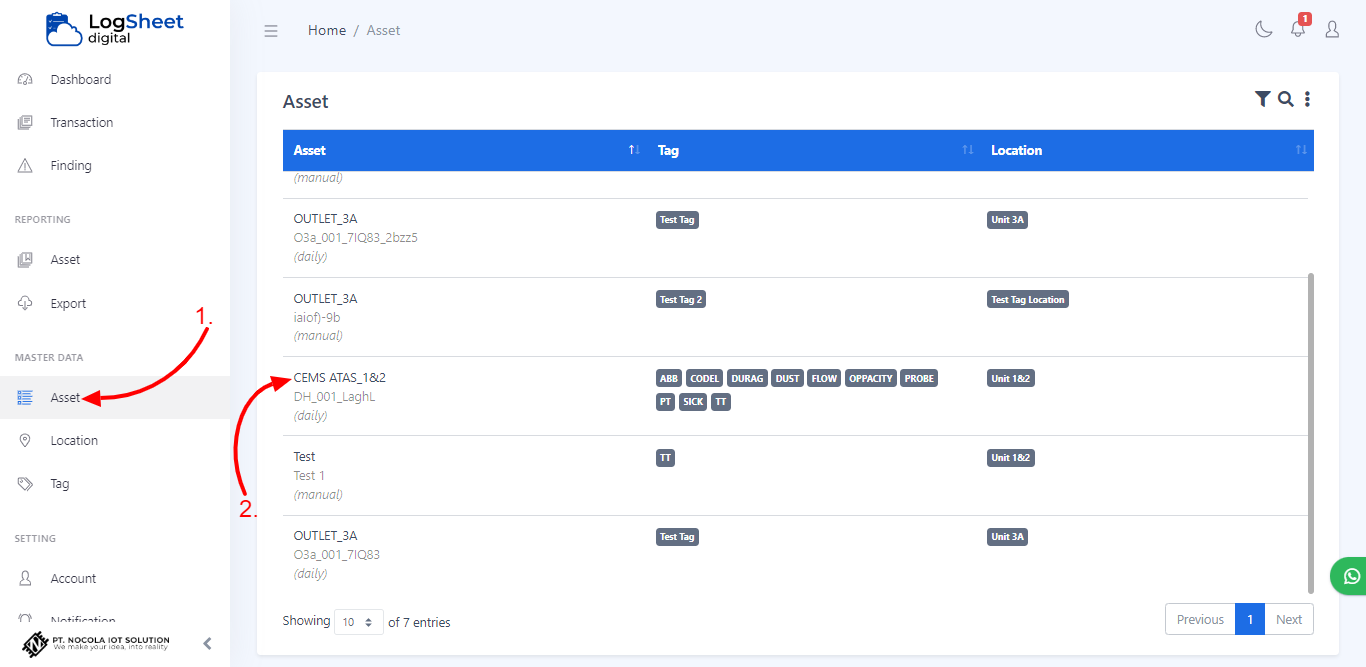 Cara Setting Daily Setup Logsheet Digital Help Center
